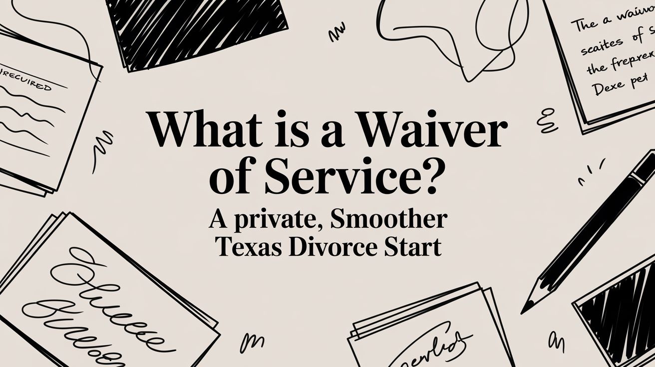 What is a Waiver of Service in a Texas Divorce? A Private, Smoother Start