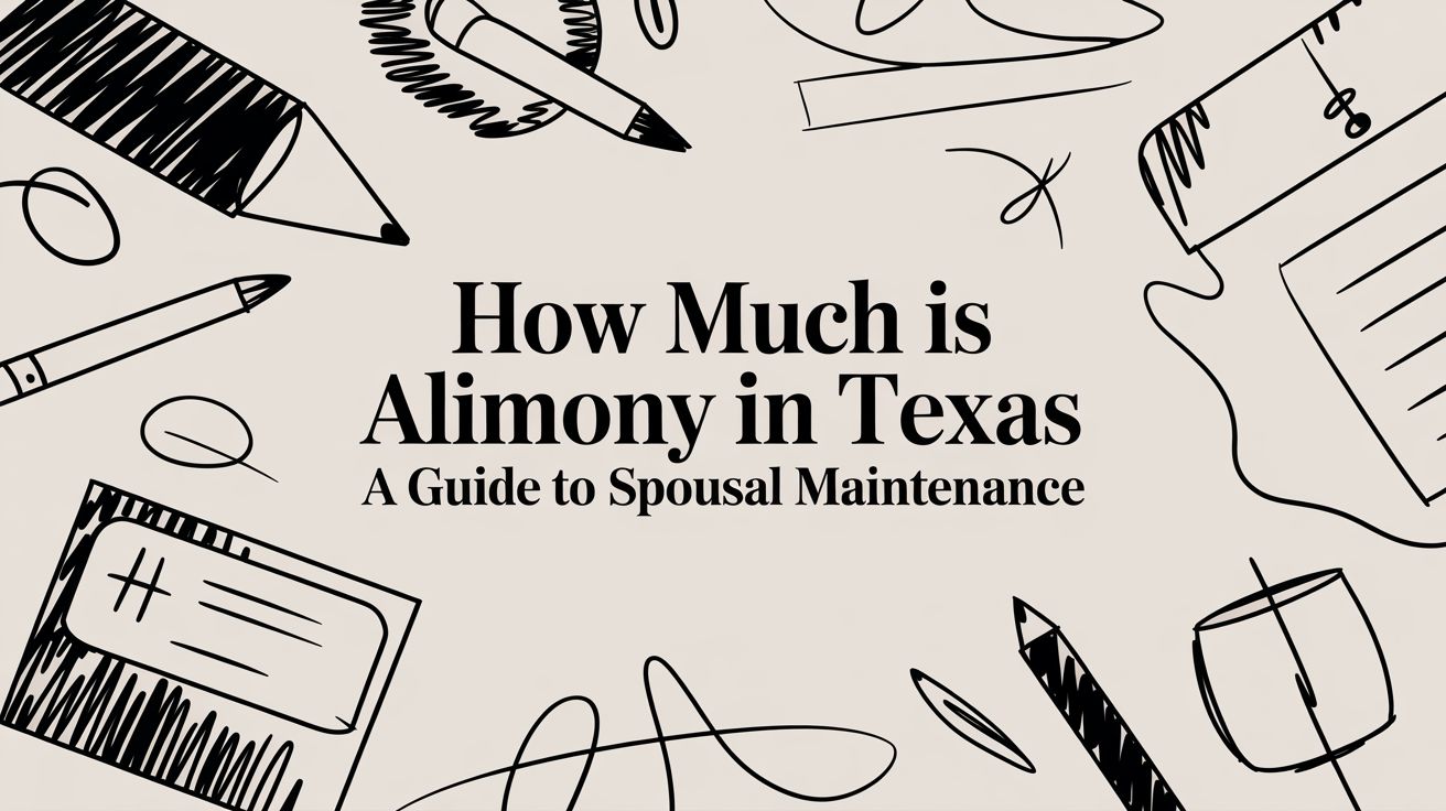 How Much Is Alimony in Texas? A Guide to Spousal Maintenance