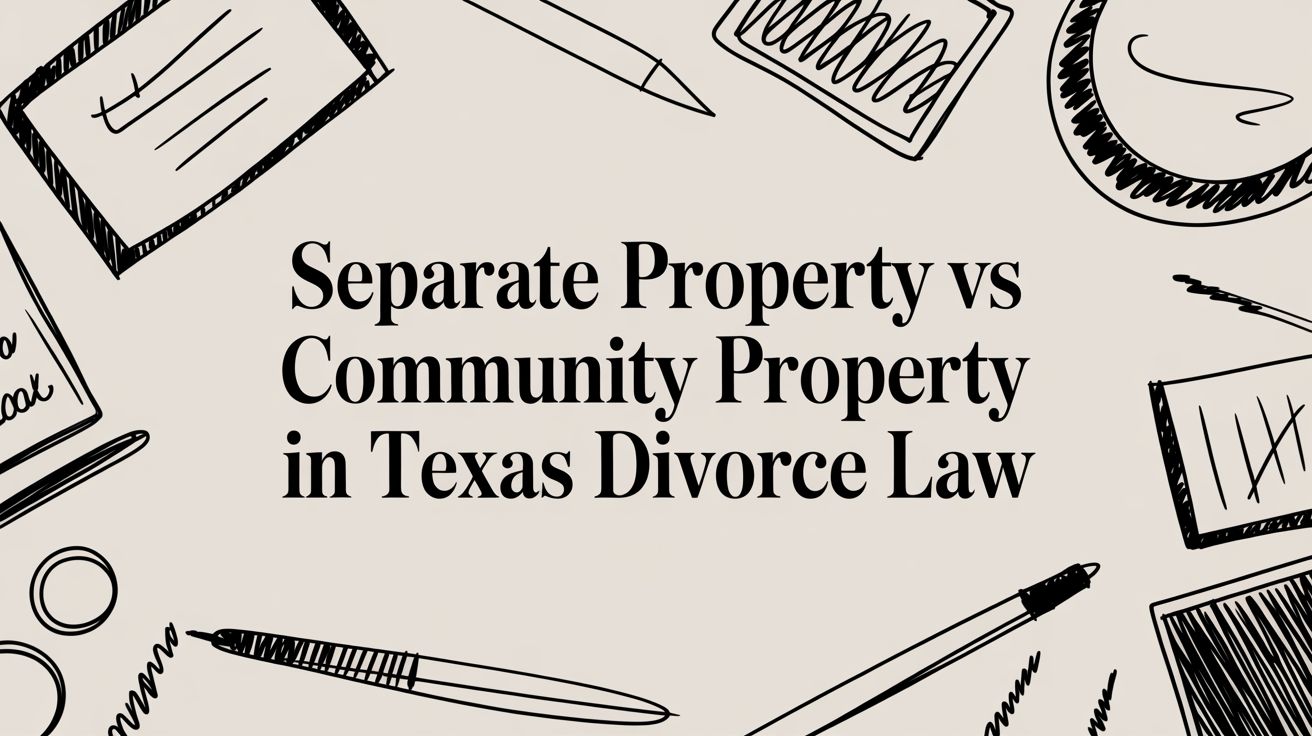 Separate Property vs. Community Property: A Guide for Your Texas Divorce