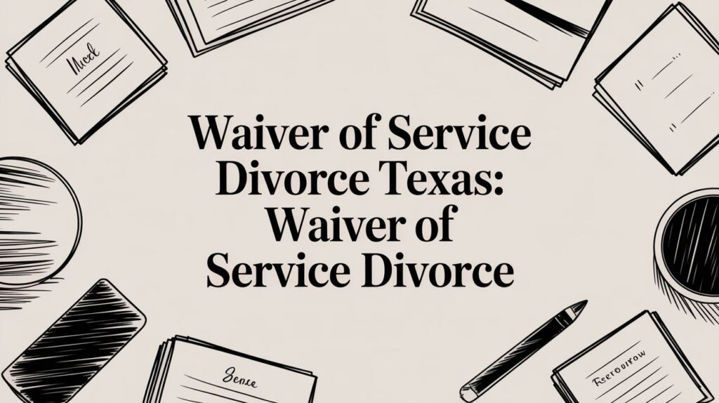 What is a Waiver of Service in a Texas Divorce? A Private, Smoother Start